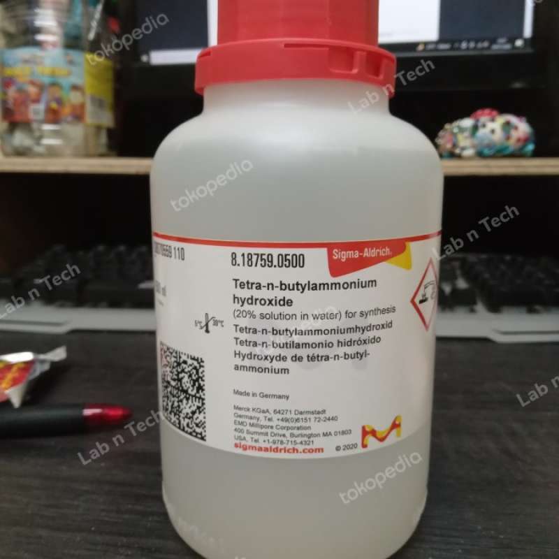Promo 8.18759.0500 Tetrabutylammonium Hydroxide For Synthesis 500 Ml Merck Diskon 33% Di Seller ...