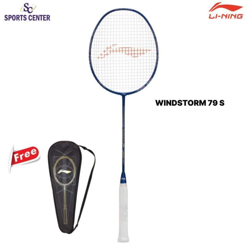 Jual New Raket Badminton Lining Windstorm 79s / 79 S Navy Silver Di ...