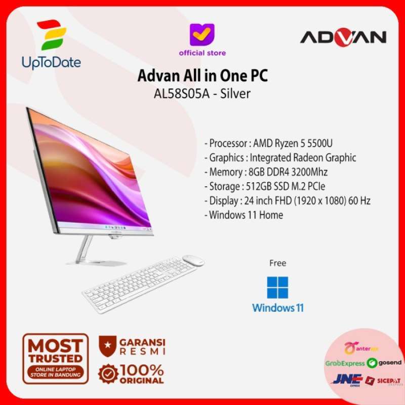 Jual Advan Pc Aio One Pc Ai58s05a Core I5-1035g7 8gb 512gb W11 Di Seller Rukia - Cengkareng ...