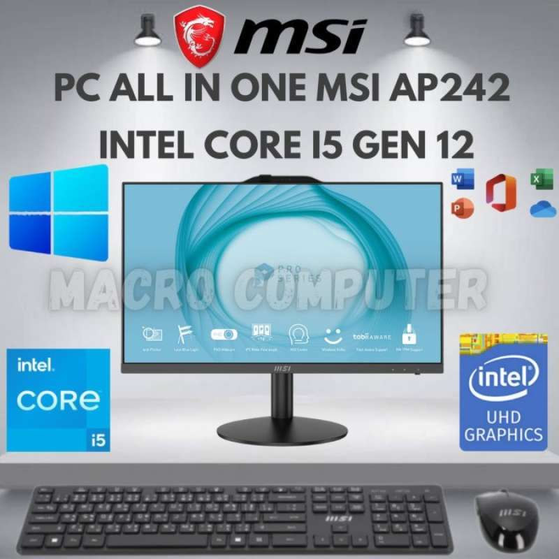 Jual Msi Aio Pc I5 12400 Ram 32gb Ssd 512gb 24 All In One Pc I5 Pro Ap242 Di Seller Rukia ...