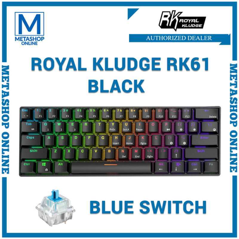 Jual Royal Kludge Rk61 Wireless Mechanical Keyboard Gaming 60% Hotswap 61 - White Red Di Seller ...