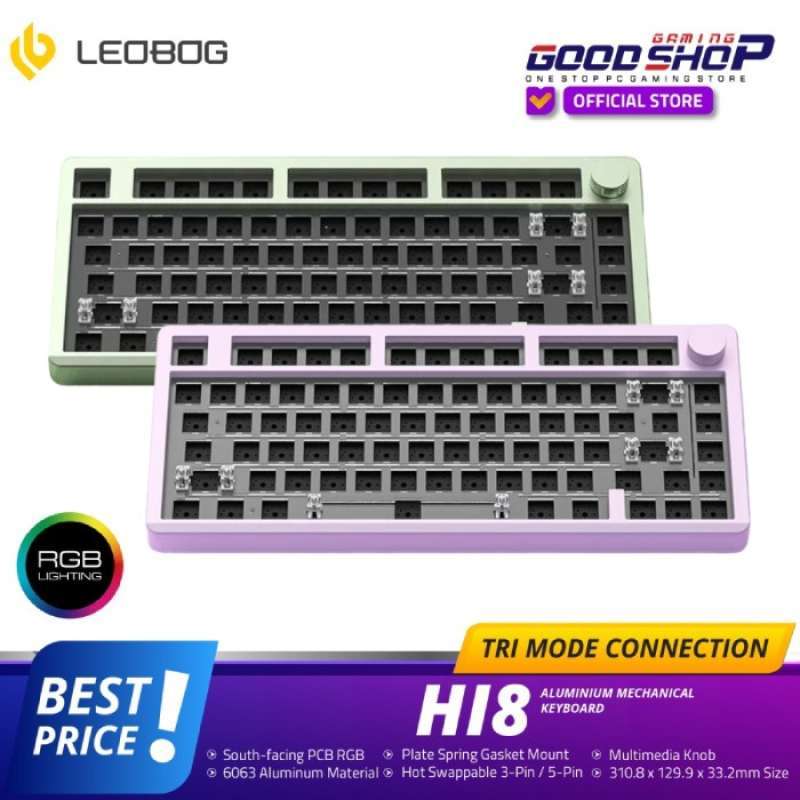 Jual Leobog Hi8 / Hi 8 Aluminium 75% Barebone - Mechanical Keyboard ...