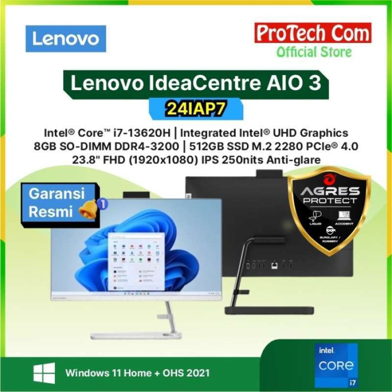 Jual Lenovo Ideacentre Aio 3 24iap7 I7 13620h 8gb 512gb 23 8 Fhd Ohs W11 Di Seller Sweet Shop