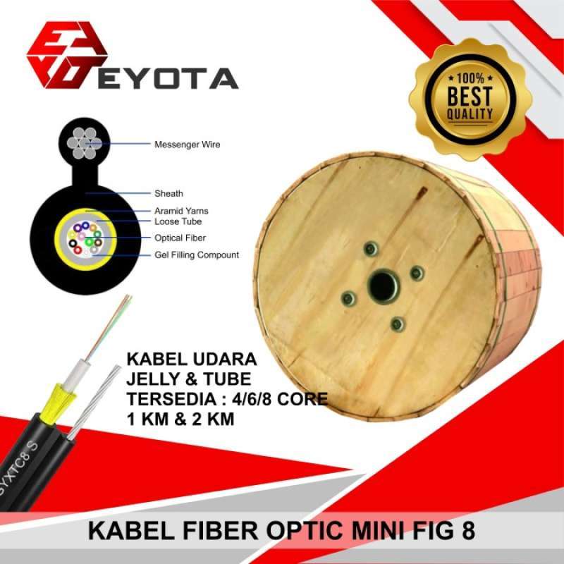Jual Eyota Kabel Fo 8 Core Mini Fig 8 Fiber Cable Plus Jelly Tube 2000m ... Jual Eyota Kabel Fo 8 Core Mini Fig 8 Fiber Cable Plus Jelly Tube 2000m ...