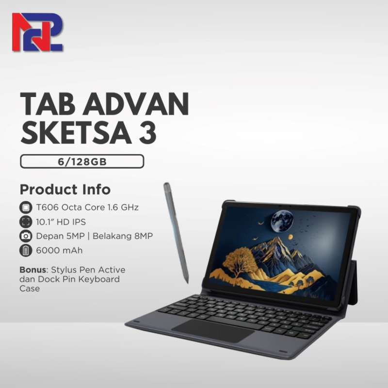 Jual Advan Tab Sketsa 3 Layar 10.1” Hd Ips 128gb+ram 6gb Tiger T606 ...