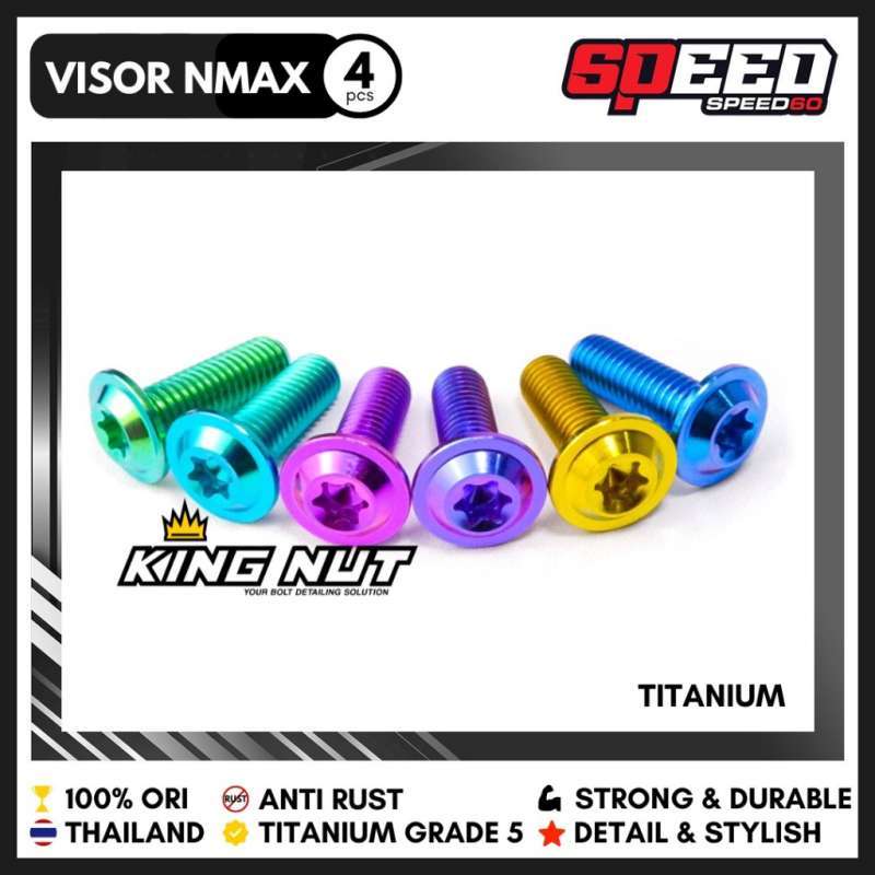 Jual Baut Visor Yamaha Nmax Baut Titanium Grade 5 Thailand King Nut Di ...