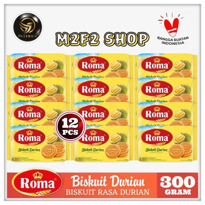 Promo Roma Biskuit Rasa Durian Biscuit - 300 Gr (kemasan 12 Pcs) Diskon ...