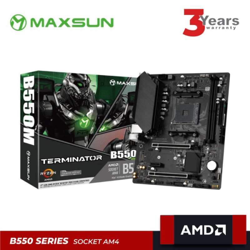 Jual Maxsun Terminator B550m | Motherboard Amd B550 Am4 Ddr4 M-atx Di Seller Sweet Shop ...