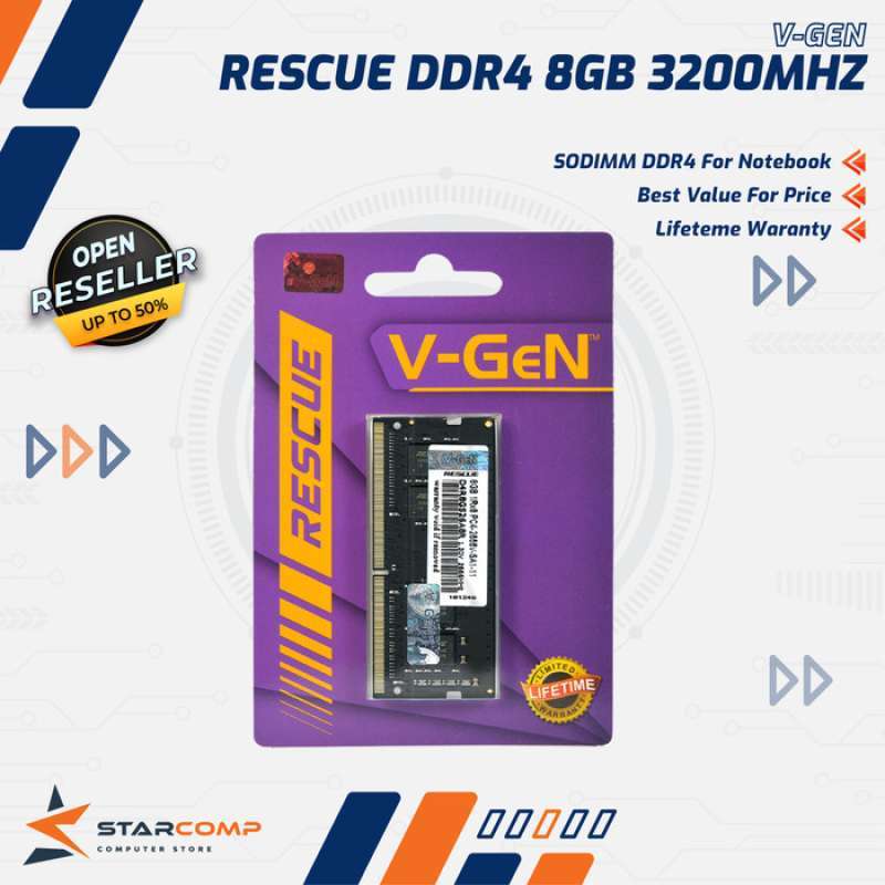 Jual V-gen 8gb Ddr4 3200mhz Vgen Rescue Sodimm Ram Laptop Di Seller ...