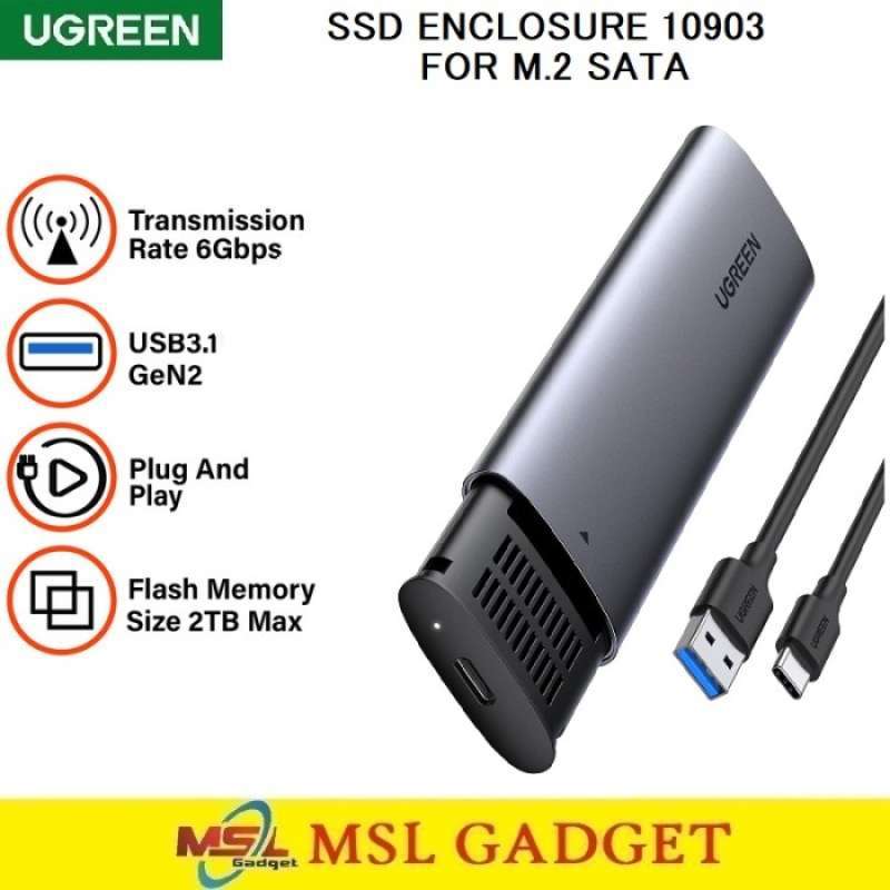 Jual Ugreen Casing Ssd Enclosure M2 M.2 Sata Nvme 10gbps Usb Type C 3.1 ...