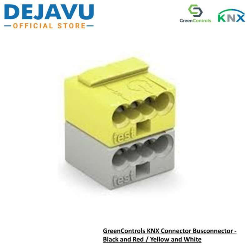 Promo Greencontrols Knx Connector Busconnector - Black And Red/yellow ...