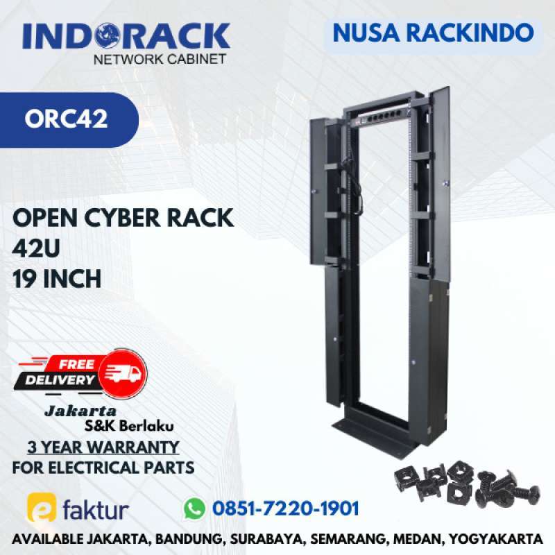 Jual Orc42 - 42u Open Rack Cyber 19 - Indorack Di Seller Kingyo ...