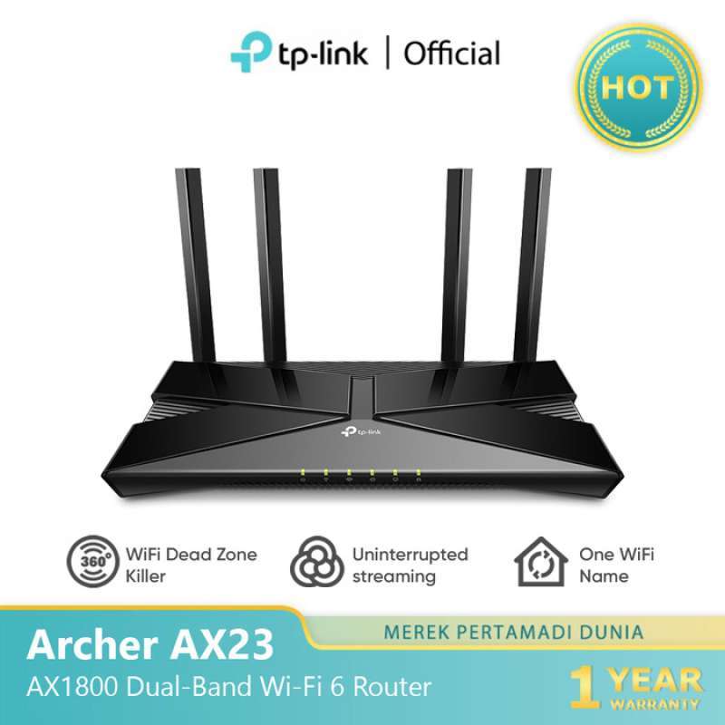 Jual Tp-link Router Wifi 6 Archer Ax23 Ax1800 Dual-band Gigabit Wi-fi 6 ...