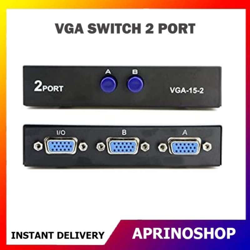 Jual Vga Switch 2 Port Switcher Vga - 2 Input 1 Output Di Seller Velvet ...