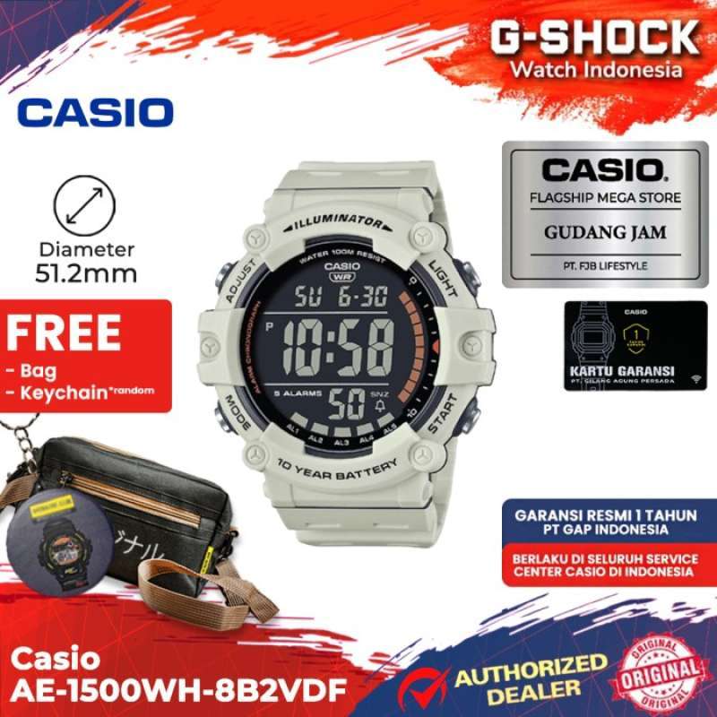 Jual Casio General Ae-1500wh-8b2vdf Ae-1500wh Ae-1500 Ae1500wh Ae 1500wh Di Seller Kingyo ...
