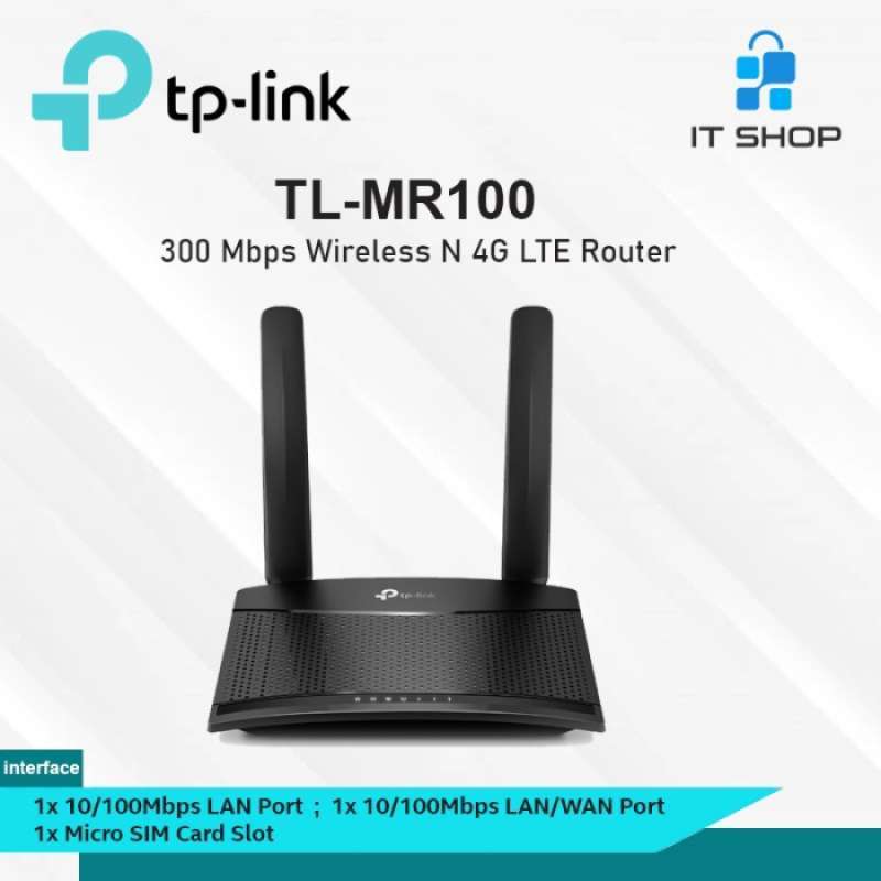 Jual Tp-link Tl-mr100 300 Mbps Wireless N 4g Lte Router Di Seller ...