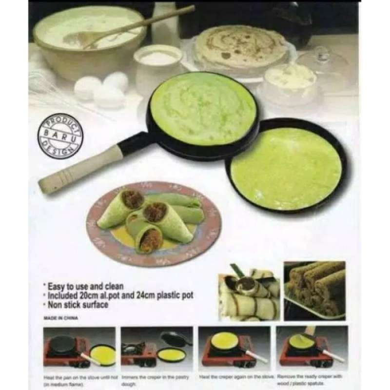 Promo Creper Pan Bistro / Wajan Alik / Pan Pembuat Kulit Lumpia Dan Crepes Terbaik Diskon 34% Di ...