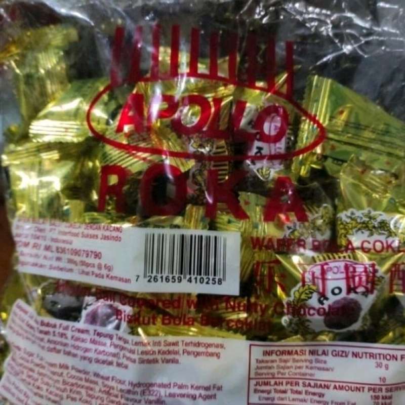 Jual Apollo Roka Wafer Ball Isi 50 Dan 70 Pcs | Roka Chocolate ...