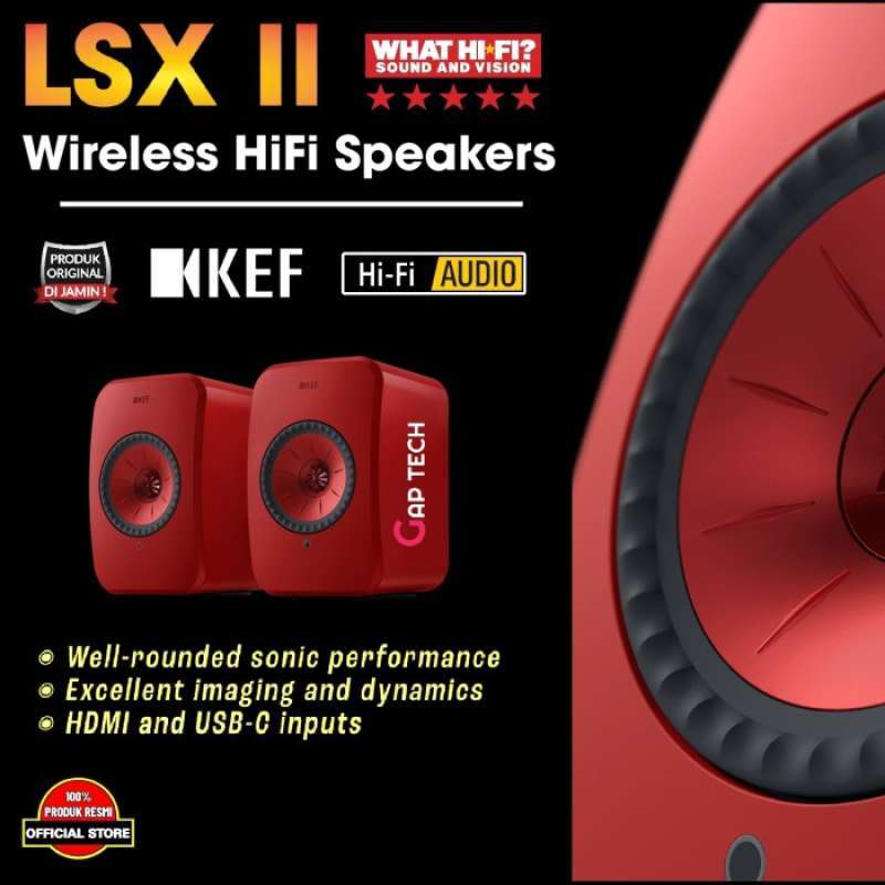 Promo Kef Lsx Ii / Lsx 2 Wireless Bookshelf Hifi Speakers System - Lava ...