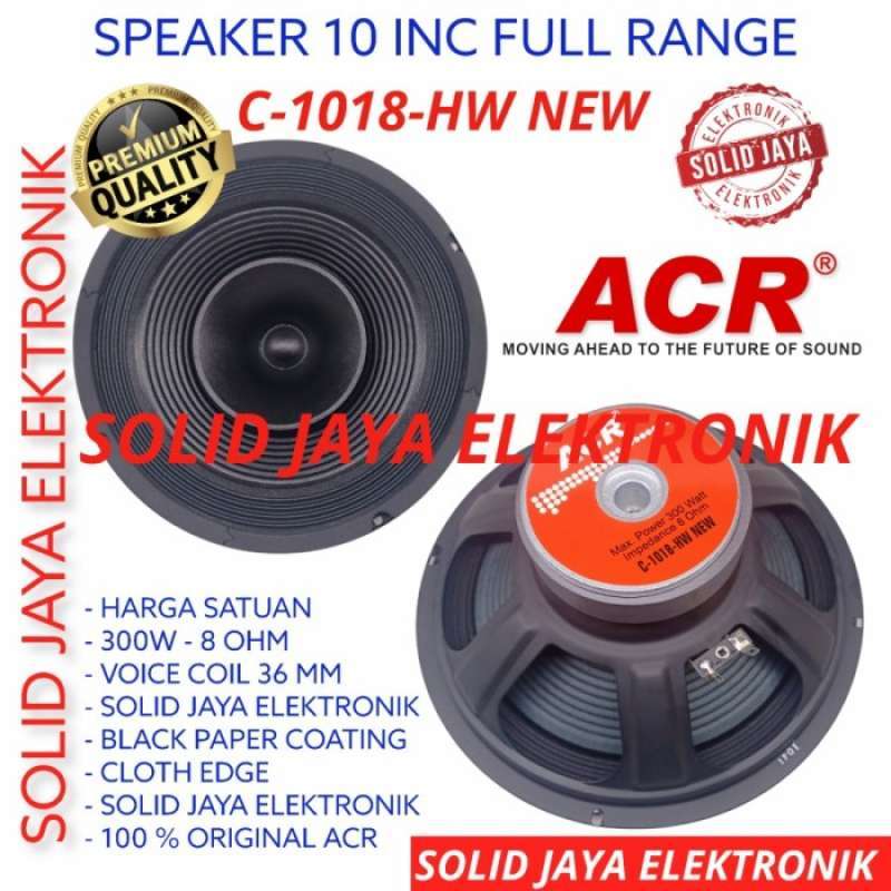 Promo Speaker Acr 10 Inc 10 C-1018-hw Speaker Acr Fullrange 10in Full ...