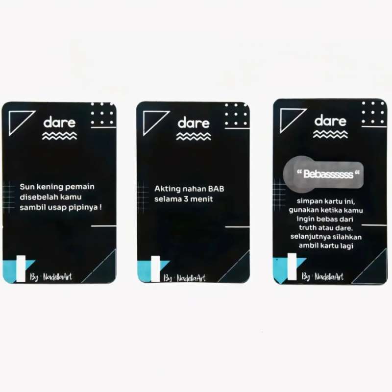 Jual Kartu Truth Or Dare Tod Card Teman Pacar - Edisi Pertama Di Seller Velvet Store ...
