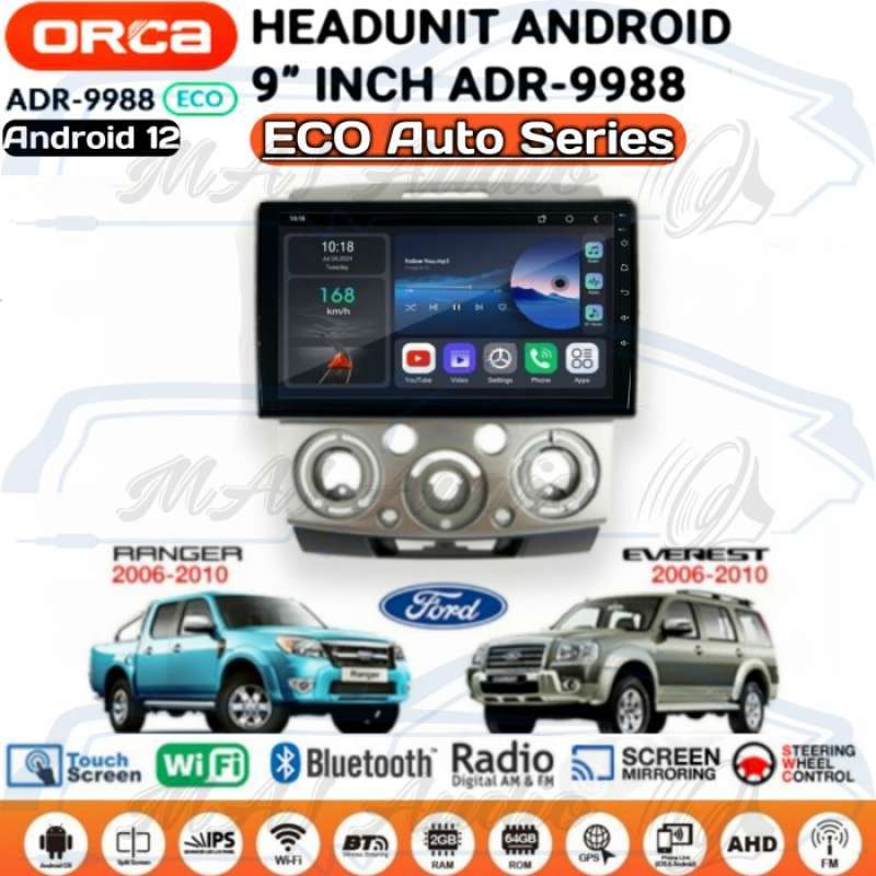 Promo Head Unit Android Orca 9 Inch Oem Ford Ranger/everest/mazda Pnp ...