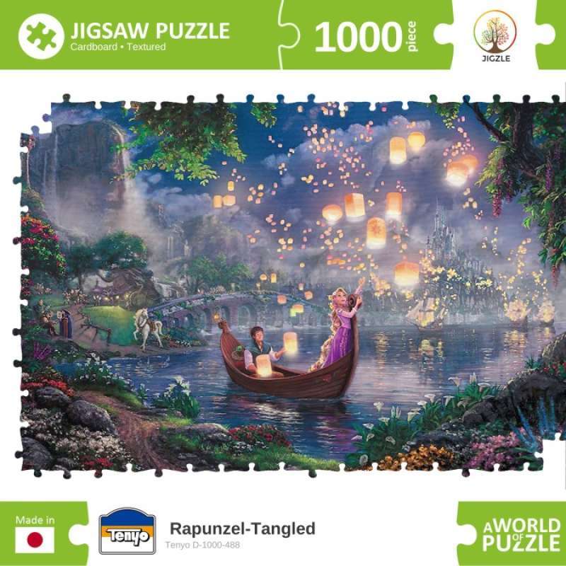 Jual Tenyo D-1000-488 Rapunzel-tangled (kinkade) 1000 Pieces Jigsaw ...
