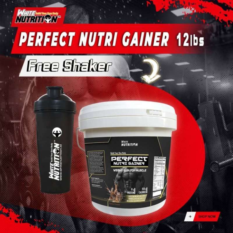 Promo White Nutrition Perfect Nutri Gainer 12 Lbs Free Shaker, Mass Gainer Diskon 33% Di Seller ...