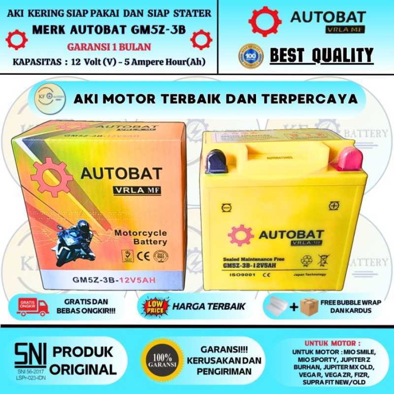 Promo Aki Motor Supra Fit, Astrea Grand, Megapro Lama, Fit X Gm5z-3b Autobat Mf Diskon 23% Di ...