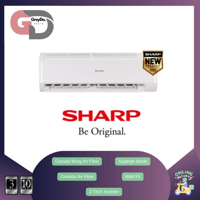 Jual Sharp Ahx6bey Ac Inverter 1/2 Pk Sharp Ac 1/2 Pk Ah-x6bey X6bey ...