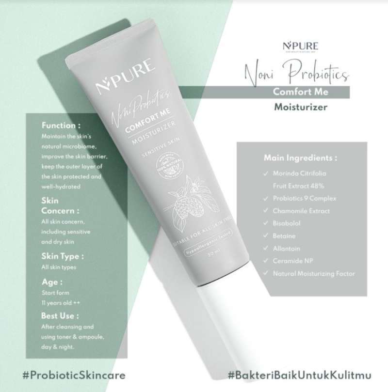 Jual Npure Noni Probiotics Comfort Me Moisturizer Di Seller Toko Ihsan ...