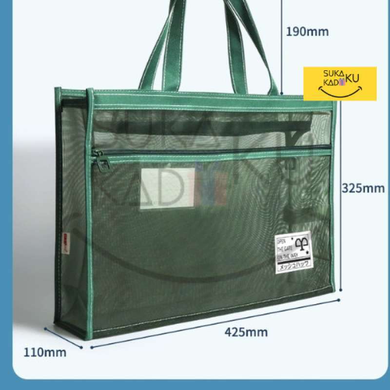 Jual Document Bag Zipper Mesh Map Organizer Dokumen Berkas A4 ...