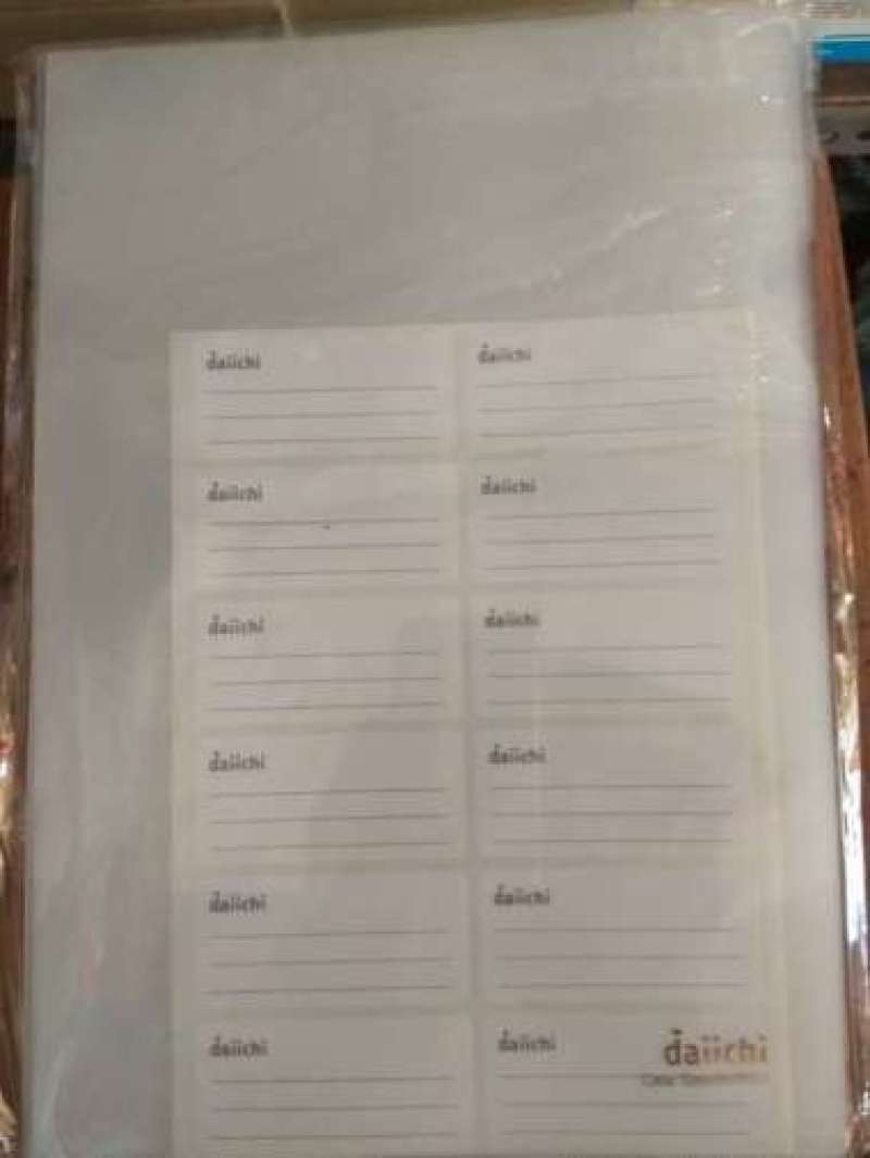 Jual Map L Daichi Ukuran Folio Atau A4 Warna Bening Per Lusin - A4 Di ...