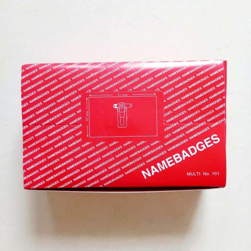 Jual [ Pack ] Name Tag Multi 101 / Tanda Nama Peserta Peniti Plastik ...