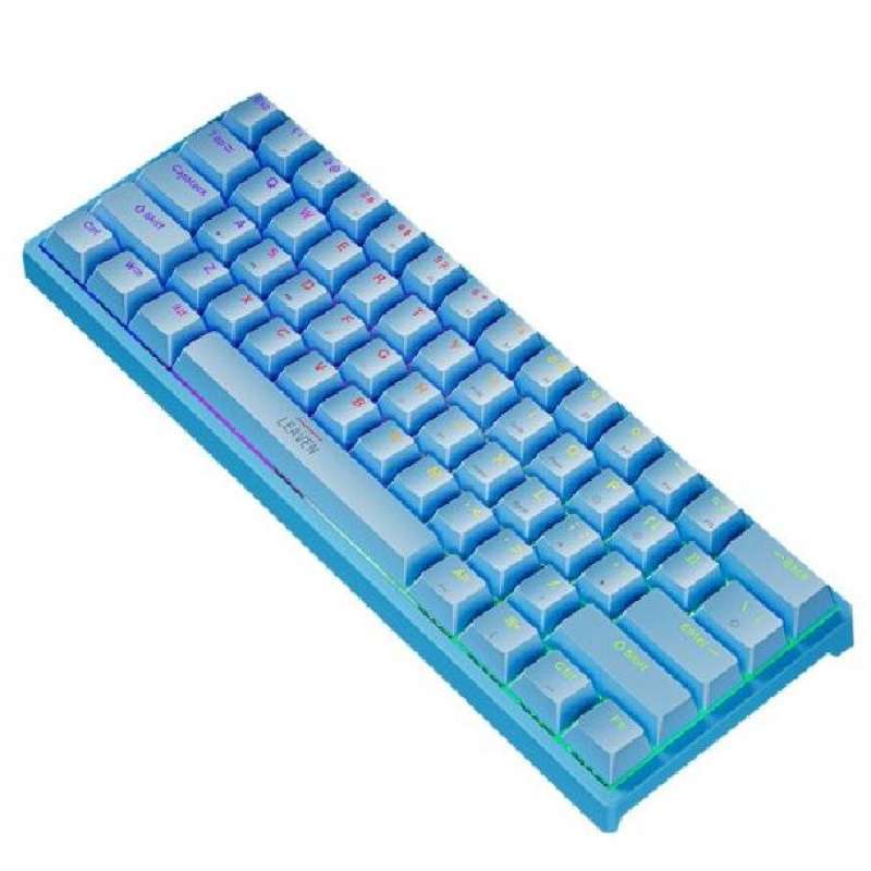 Jual Leaven K620 Mechanical Keyboard 60% - Biru Blue Switch Di Seller ...