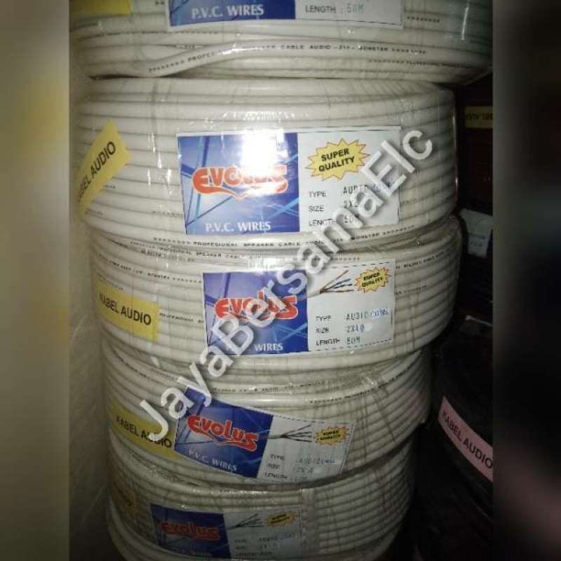 Jual Kabel Listrik 2x1.5 Serabut Putih / Hitam Evolus / Hyo-nyyhyo 50 ...