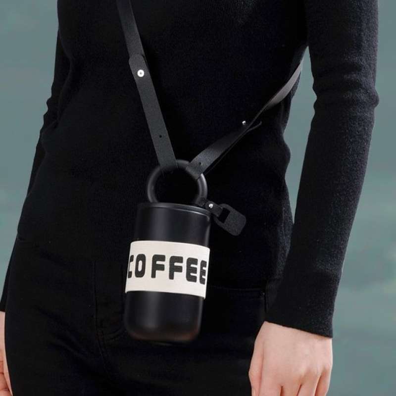 Jual Tumbler Coffee Longstrap 460ml Stainless Steel Sus 304 / Tumbler ...