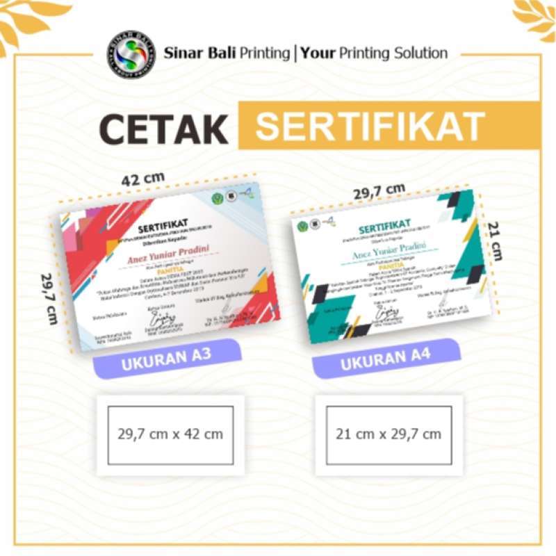 Jual Cetak Sertifikat Art Paper A4 Original Murah - Harga Diskon Juli ...