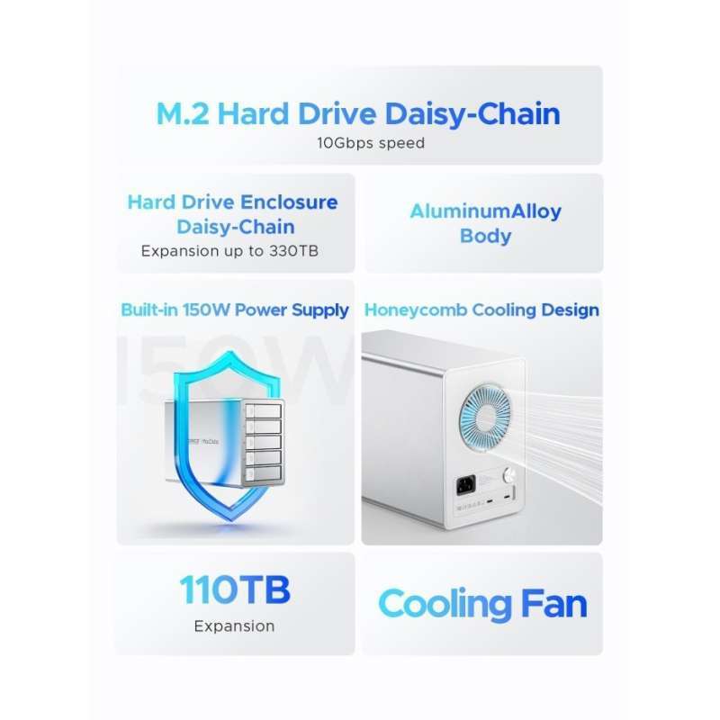 Jual Orico 5big Macdata Das Studio 5 Bay Hdd Enclosure Ssd Enclosure ...