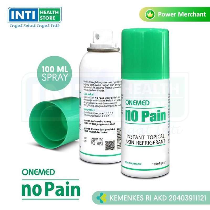 Jual [tc] Onemed | No Pain Skin Refrigerant Spray 100ml | Pereda Sakit ...