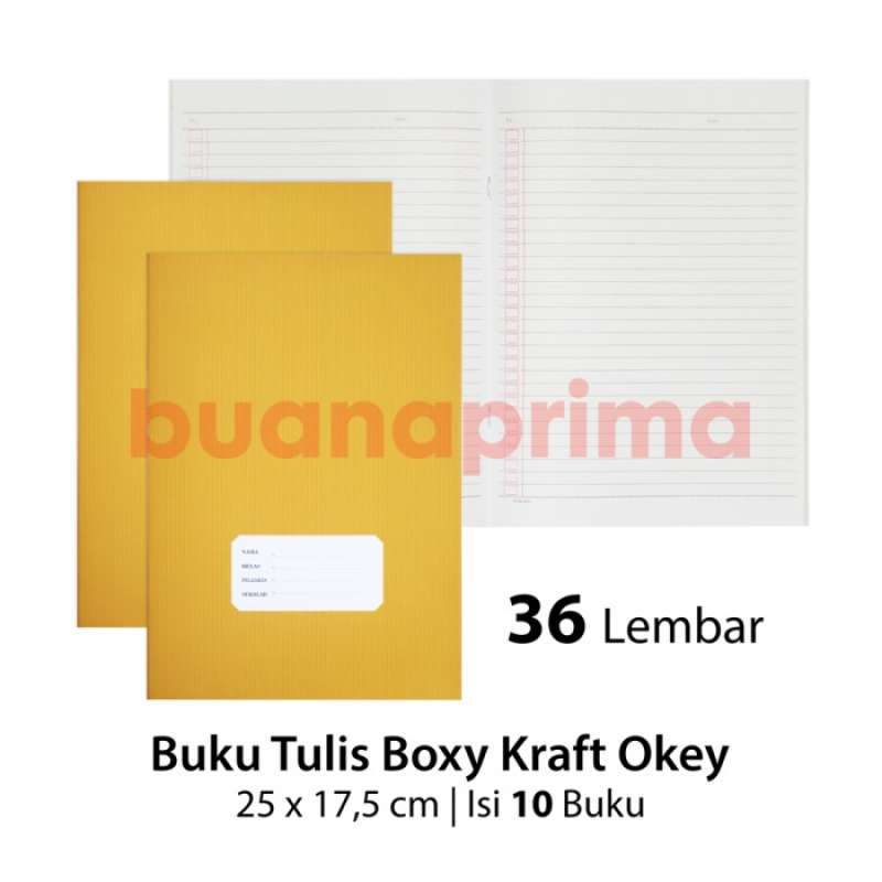 Jual Buku Tulis Boxy Okey 36 40 50 70 98 Lembar Per Bungkus Notebook Di ...
