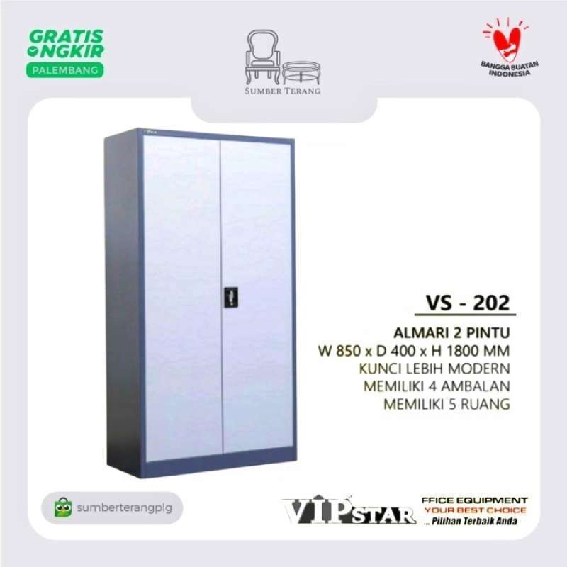 Jual Lemari Arsip Vip Star Vs 202 Filling Cabinet Lemari Kantor Besi Murah Di Seller Sunshop ...