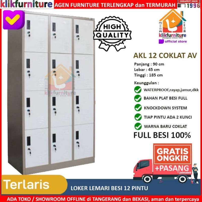 Jual Lemari Loker Locker Cabinet Besi 12 Pintu Lk12 Di Seller Sunshop ...