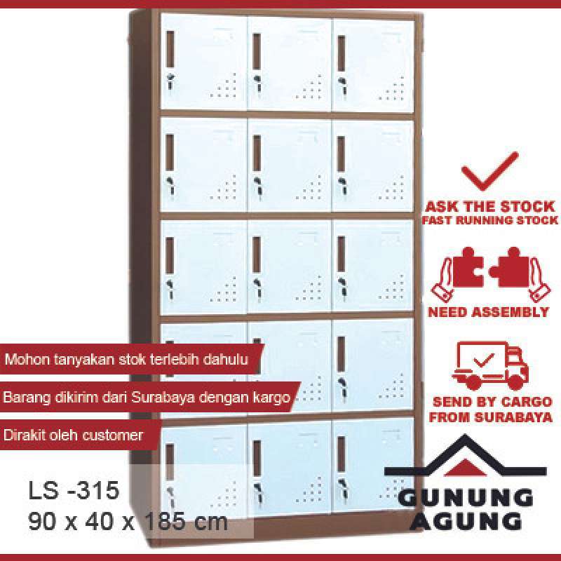 Jual Loker Besi 15 Pintu Ac-ls315 - Locker Besi - Loker Besi Karyawan ...