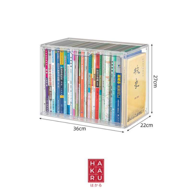 Jual Transparent Acrylic Book Magazine Organizer Container Box Akrilik ...