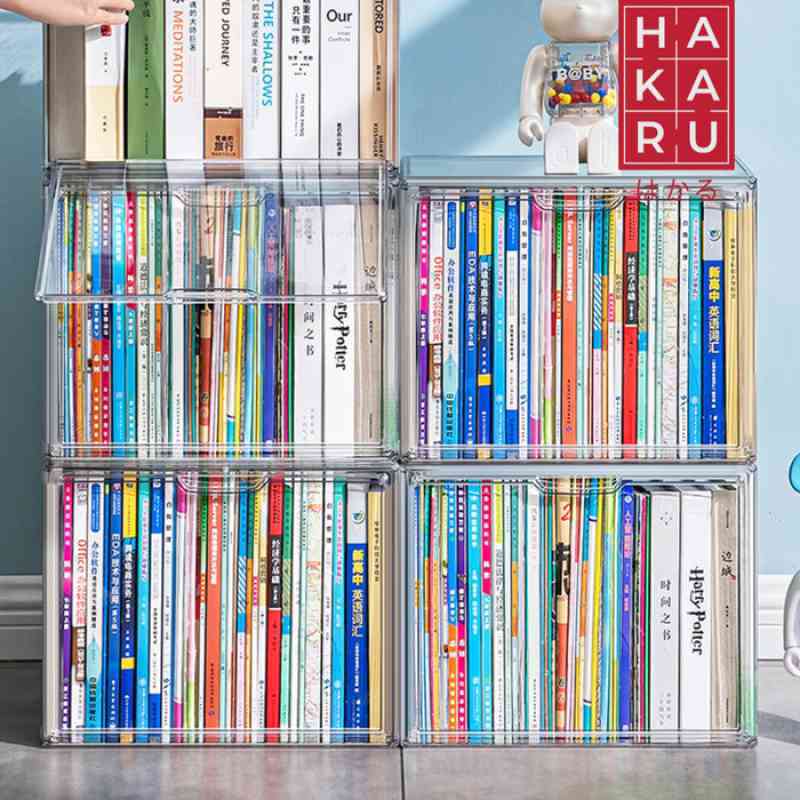 Jual Transparent Acrylic Book Magazine Organizer Container Box Akrilik ...