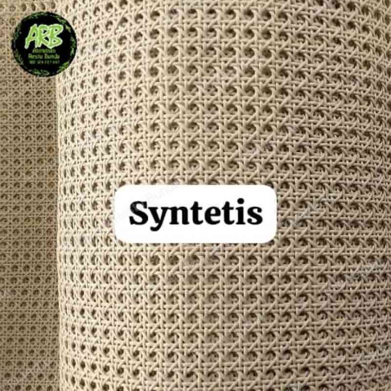 Jual Anyaman Rotan Sintetis Lembaran / Mata Ayam / Webbing Sinthetyc ...