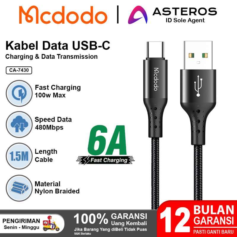Jual Mcdodo Kabel Data Usb Type C Fast Charging Auto Disconnect 6a Max 120w Ca-3150 - Ca-7430 1 ...