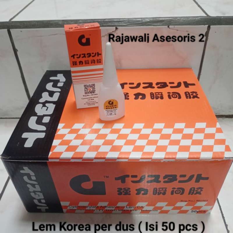 Jual Lem G Korea Asli Original Lem Super Jepang Per Dus ( 50 Pcs ) Di ...