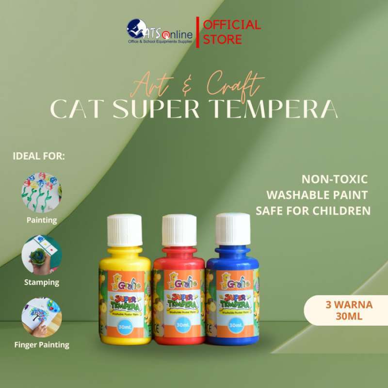 Jual Cat Finger Painting Grafie Super Tempera 3 Warna 30 Ml Di Seller ...